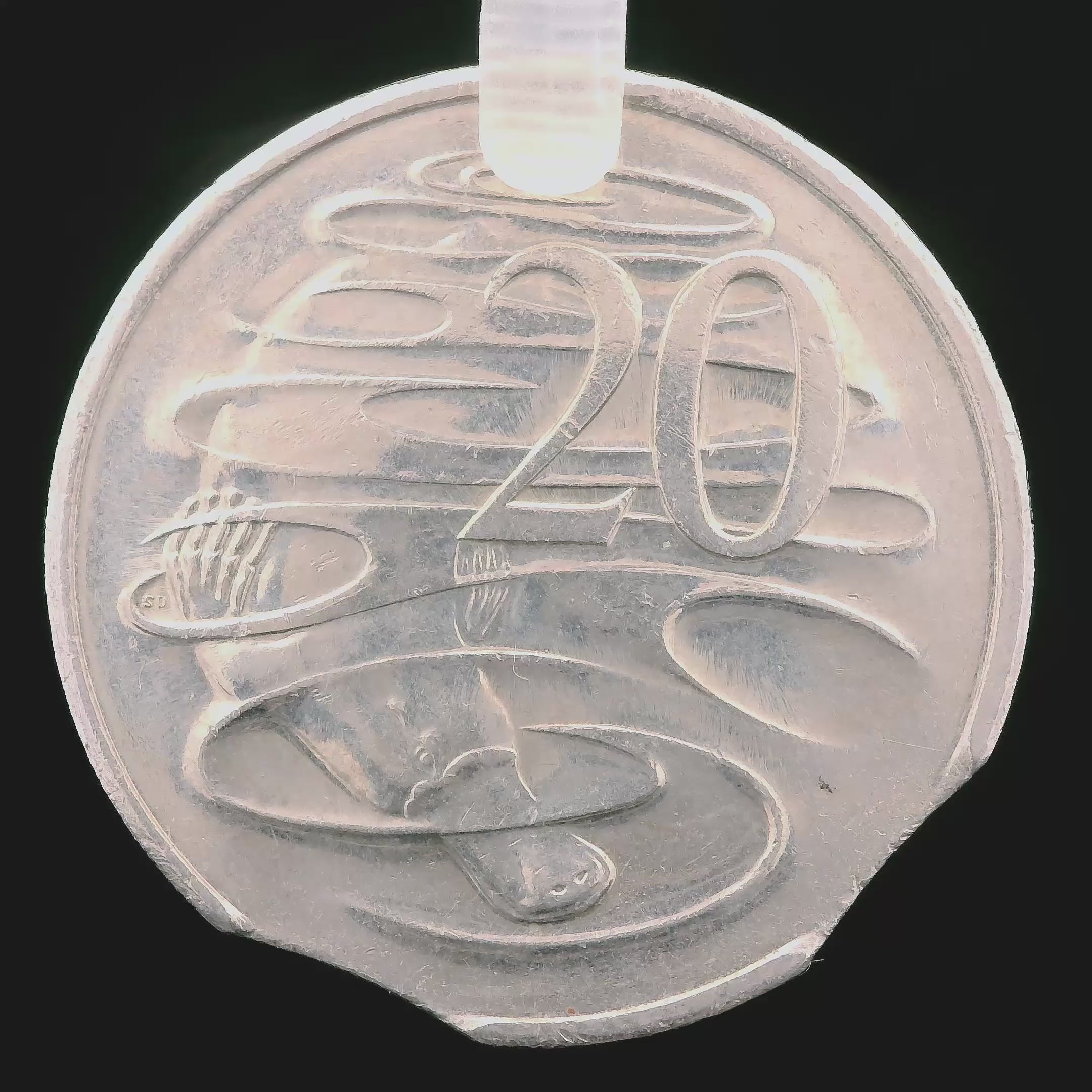 1981 Twenty Cent Coin - Double Clip Error - almost Extremely Fine – Elliottsnumismatics