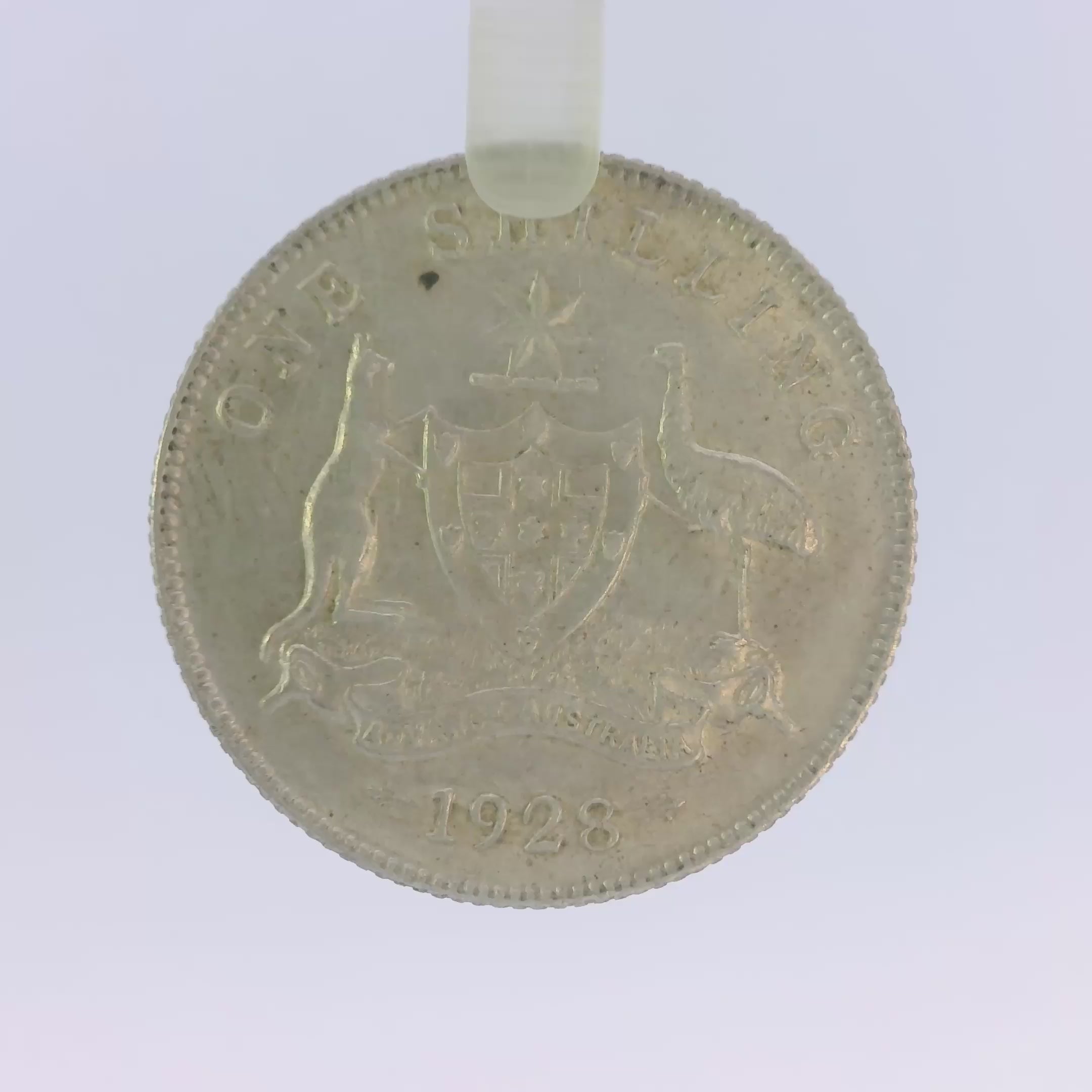 1928 Shilling Coin - almost Extremely Fine – Elliottsnumismatics