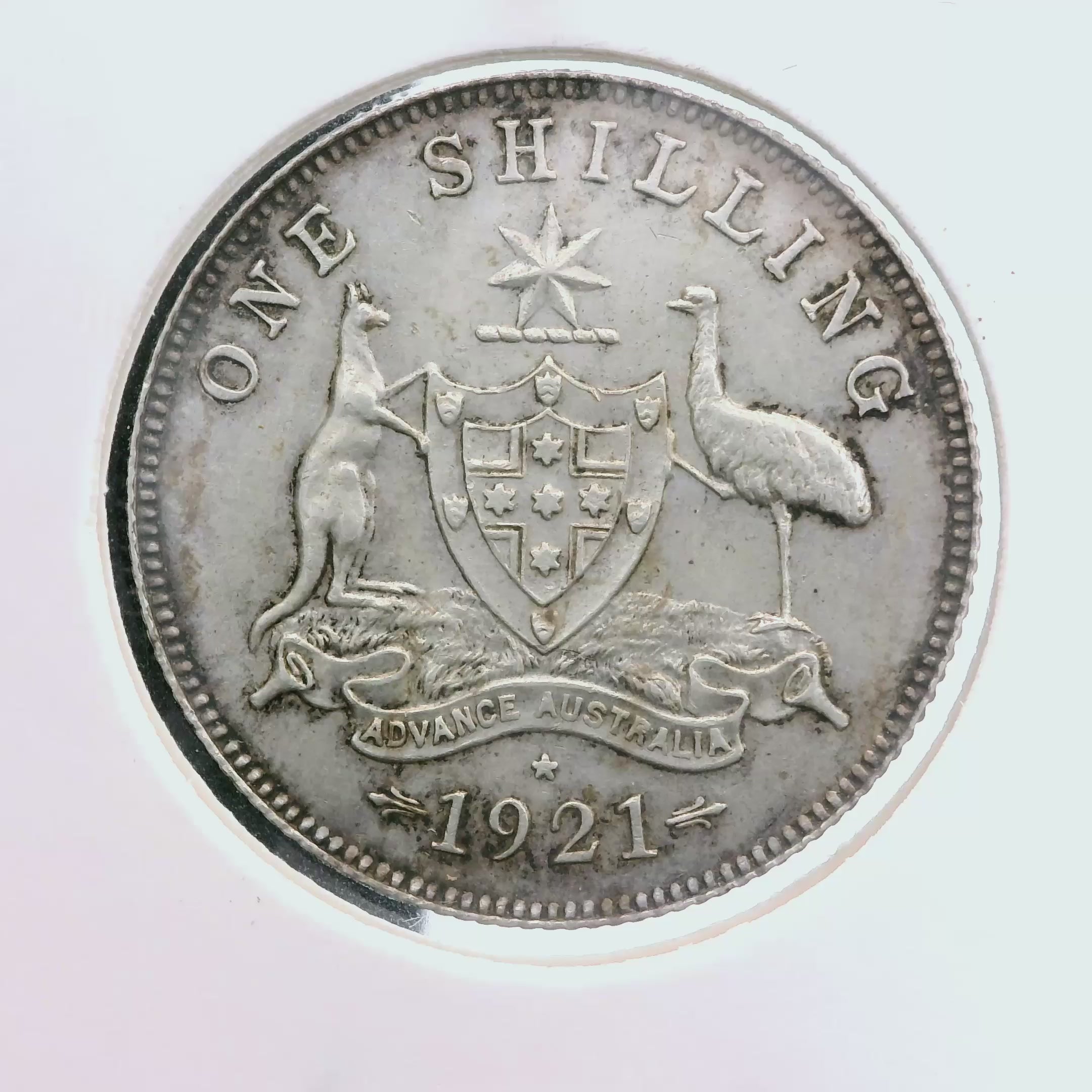 1921 Star Shilling Coin - Extremely Fine – Elliottsnumismatics
